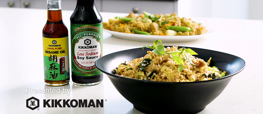 Simple Basil Fried Rice - Kikkoman Home Cooks