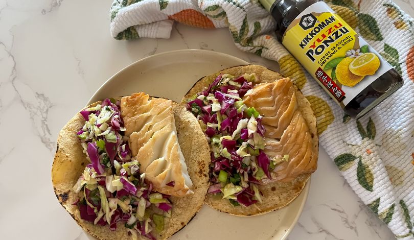 Yuzu Cod Fish Tacos - Kikkoman Home Cooks