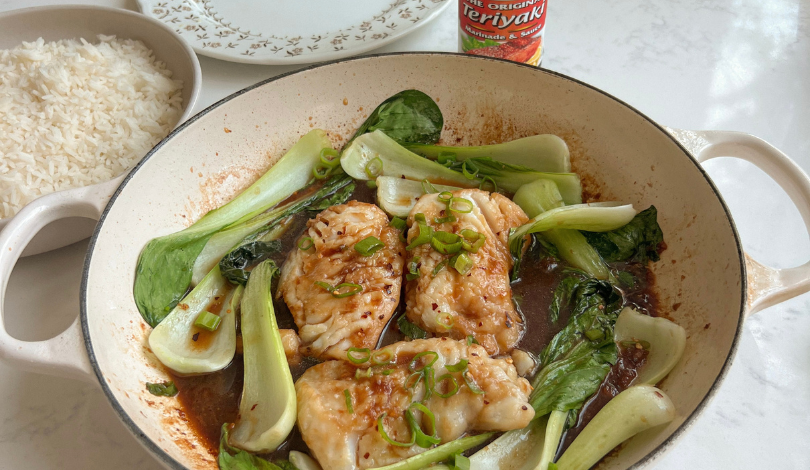 One Pan Teriyaki Glazed Cod and Bok Choy - Kikkoman Home Cooks