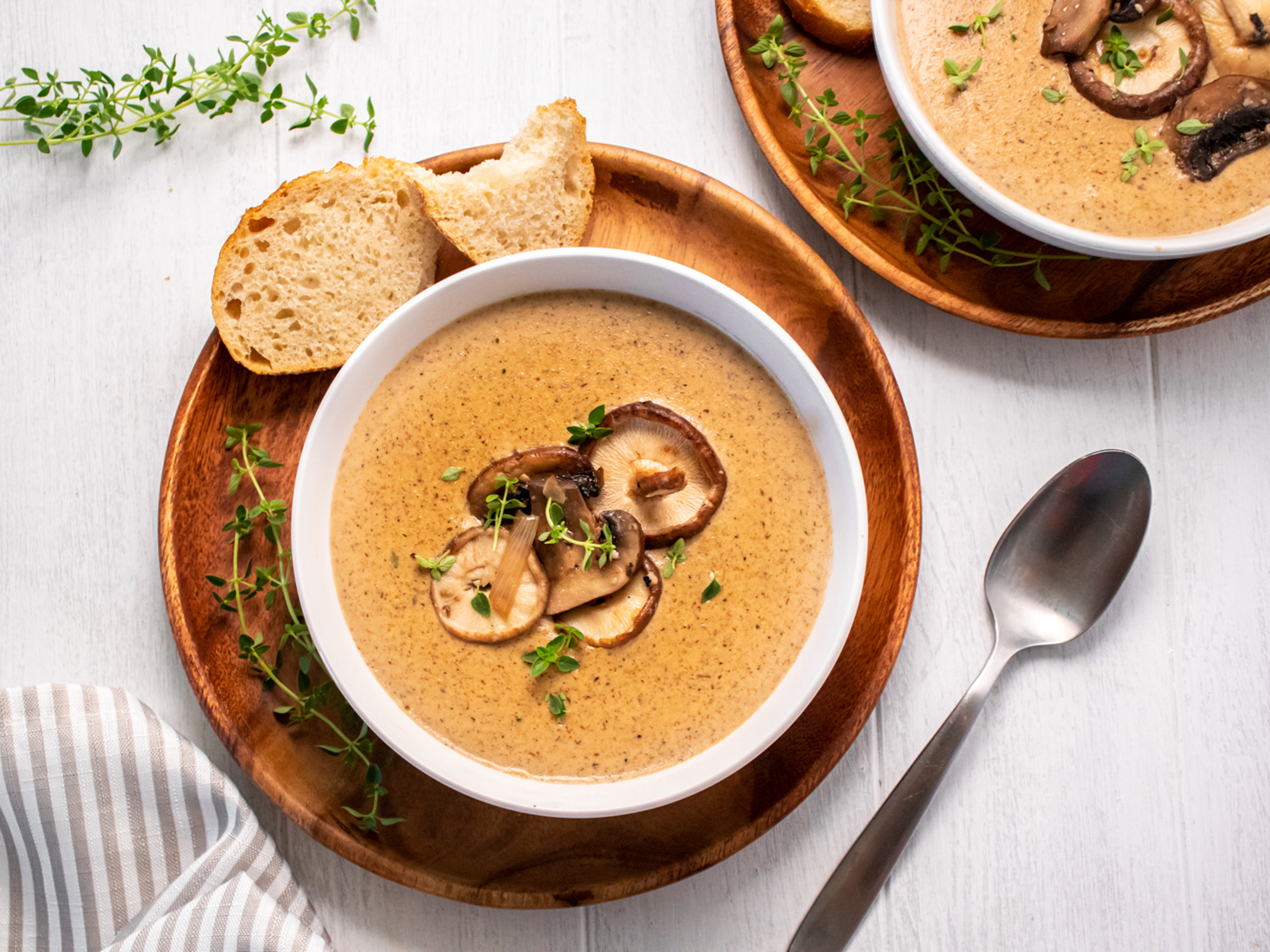 Sopa de Champiñones con Doble Umami - Sabor